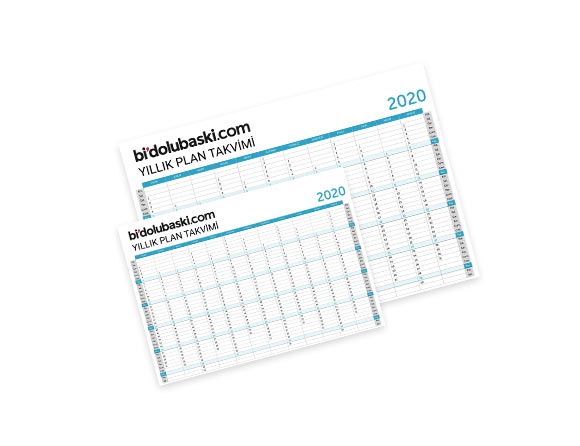 Yıllık Plan Takvimi Baskı En Uygun Fiyatlarla Bidolubaskı'da