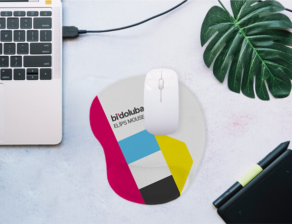 Bilek Destekli Mouse Pad Baskı En Uygun Fiyatlarla Bidolubaskı'da
